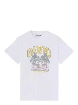 GANNI Graphic T-shirt - White