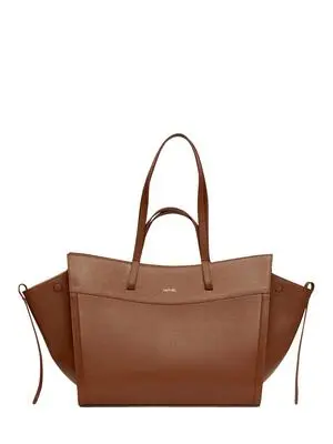 SAONARA BRAND Brown Shopping Bag Chestnut Leather