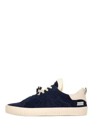 SPRINGA | UNIQUE VULCANIZED SNEAKERS ITALIAN HANDMADE Springa Italian Handmade Wavy Suede Sneakers - Blue