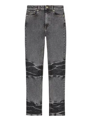 GANNI Carri Jeans In Wash Denim - Black