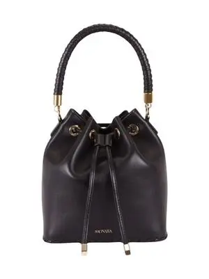 SAONARA BRAND Bucket Bag Leather - Black