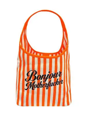LILLY LOVES Embroidered Tote Bag - Orange