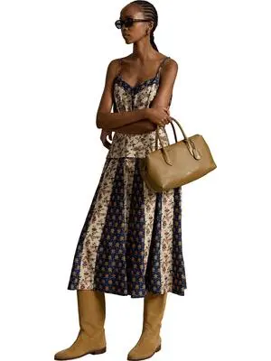 Polo Ralph Lauren Sleeveless Mixed-print Paneled Dress - Mixed Print