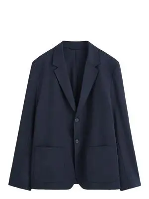 Cos Packable Single-breasted Blazer - Navy