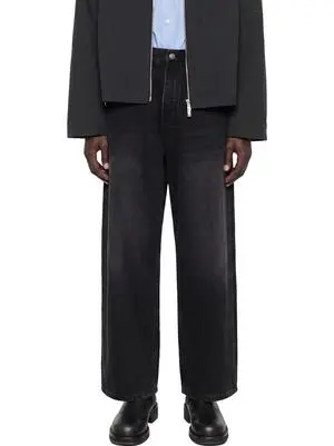 Studio Nicholson Wide Leg Jeans - Black