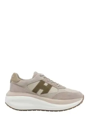 Hogan H" Logo Sneakers - Beige