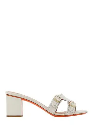 Santoni Heeled Sandals - White
