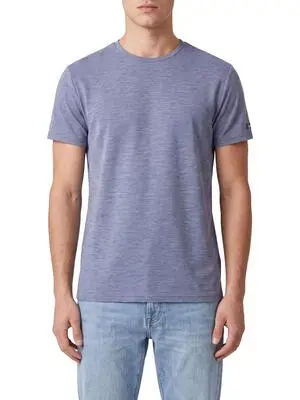 RRD Short-sleeved Crewneck T-shirt In Technical Fabric With Contrast Logo - Grey