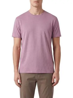 RRD Crewneck T-shirt In Stretch Cotton Blend With Applied Logo Nude