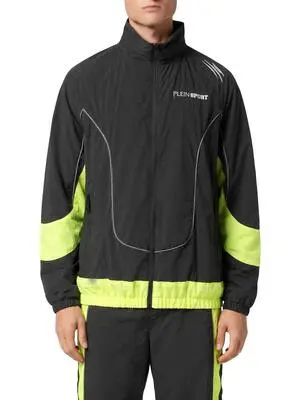 PLEIN SPORT Zip-up Track Jacket - Black