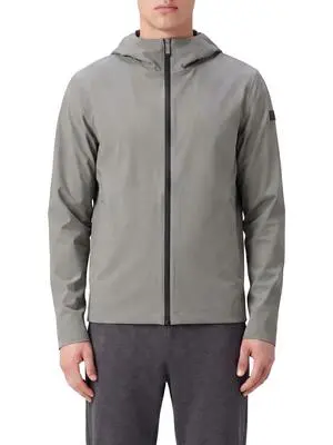 RRD Rrd Slim Fit Hooded Windbreaker In Breathable Technical Fabric Grey 1