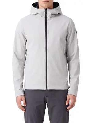 RRD Slim Fit Hooded Windbreaker In Breathable Technical Fabric - Grey