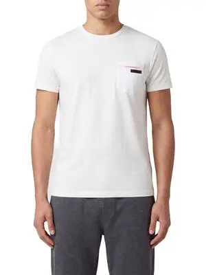 RRD Stretch Cotton Jersey Crewneck T-shirt With Tone-on-tone Logo - White