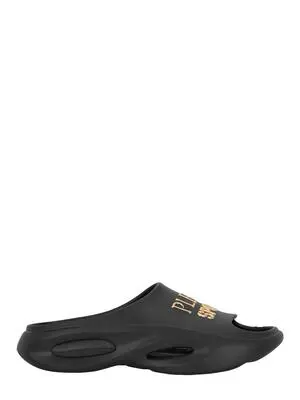 PLEIN SPORT Logo Slides - Black