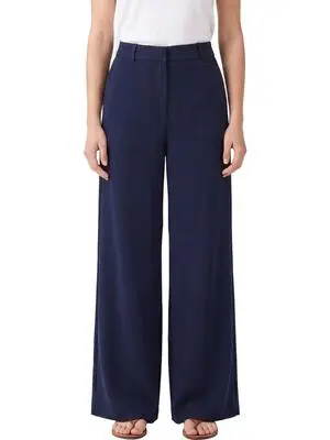 Max Mara Wide Leg Trousers - Blue