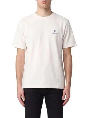 Premiata Cotton Crewneck T-shirt With Embroidered Logo - White
