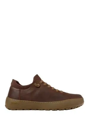 Camper Peu Serra Regenerated Leather Slip-on Sneakers With Vibram Sole - Brown