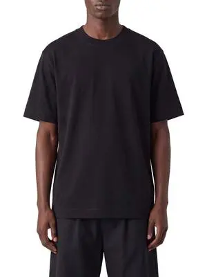 Closed Basic Crew Neck T-shirt In Pure Organic Cotton With A Straight Hem - Black
