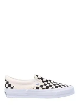 VANS Lx Classic Slip-on 98 Trainers In Checked Cotton Canvas - Black