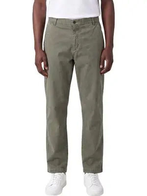 Closed Straight Leg Pants - Green