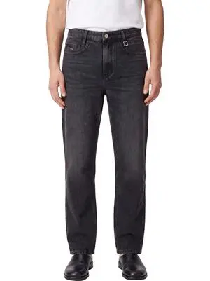 WOOYOUNGMI Tailored Straight Leg Jeans - Black