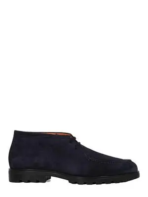 Santoni Suede Desert Boots - Blue