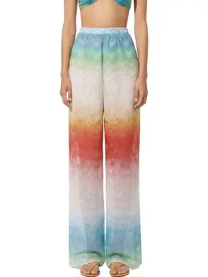 Missoni Wide Leg Knit Pants - Multicolor