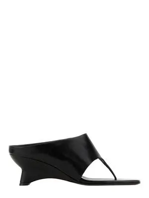 Khaite Heeled Thong Sandal - Black