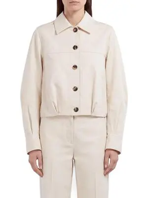 Loewe Cropped Jacket - Ivory