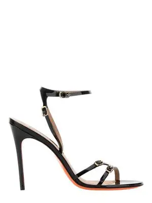 Santoni Heeled Sandal - Black