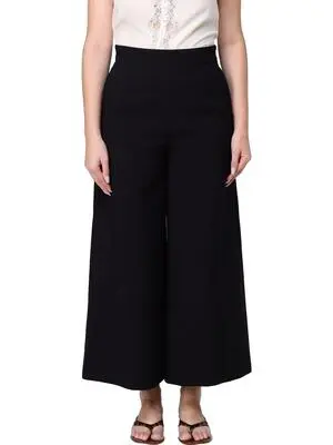 CHLOÉ Chloé Sleeveless V-Neck Silk Evening Top With Lace Inserts