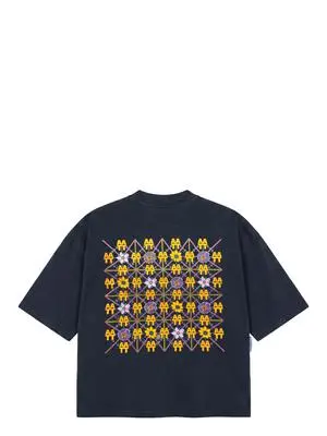 ACHILLES AND THE TORTOISE Pattern Tee Stone - Blue