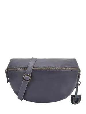 LLOYD BAKER Birch Leather Crossbody Bag - Grey