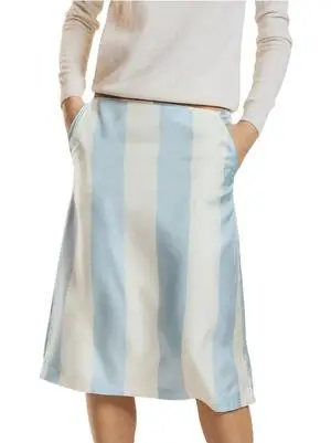 Cynthia Rowley Collectible Silk A-line Skirt - Stripe
