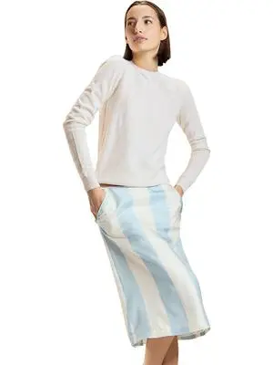 Cynthia Rowley Silk A-line Skirt - Striped