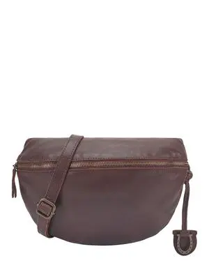 LLOYD BAKER Birch Leather Crossbody Bag - Purple