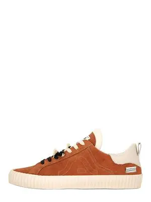 SPRINGA | UNIQUE VULCANIZED SNEAKERS ITALIAN HANDMADE Springa Italian Handmade Wavy Suede Sneakers - Orange