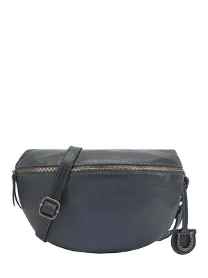 LLOYD BAKER Birch Washed Leather Crossbody Sling Bag - Green