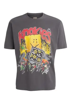 Kapital Cotton Buster Peckish Bowy T-shirt Blue