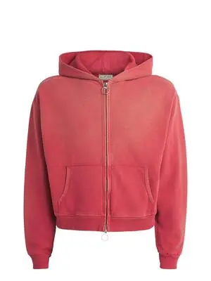 Kapital Cotton Gym Parka Zip-up Hoodie - Red