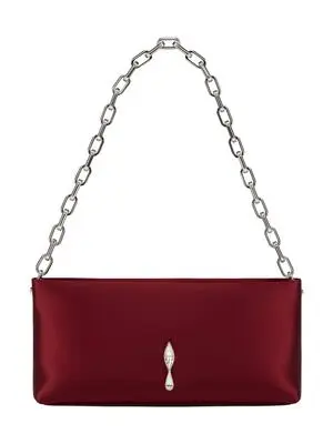 CHRISTIAN LOUBOUTIN Maykimay Chain Pouch Clutch Bag - Red