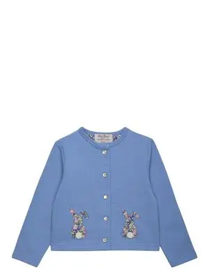 Trotters Cotton Tatum Cardigan - Blue