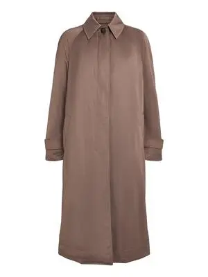 Vince Satin Trench Coat - Beige