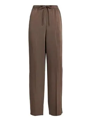 Vince Crepe High-waist Trousers - Beige