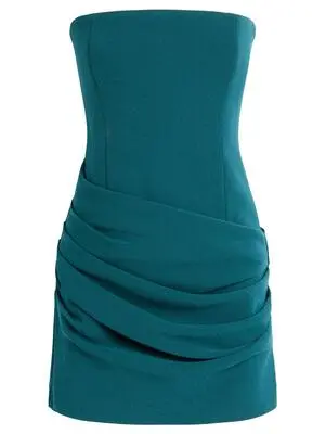 Alex Perry Stretch-crepe Strapless Mini Dress - Turquoise