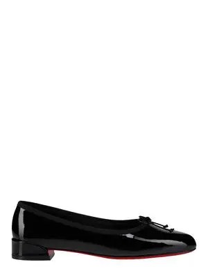 CHRISTIAN LOUBOUTIN Sweetie Jane Patent Mary Jane Ballet Flats - Black