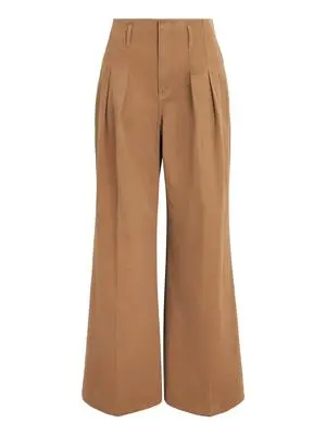 Polo Ralph Lauren Pleated Wide-leg Trousers - Beige