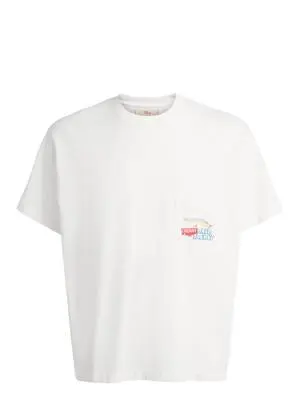 CHERRY LOS ANGELES Cotton Boxy Marlin T-shirt - White