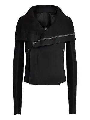Rick Owens Giacca Leather Jacket - Black