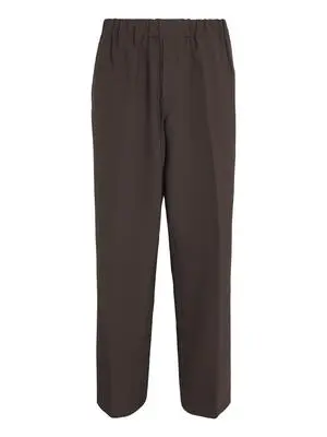 Sandro Stretch Jersey Trousers - Brown